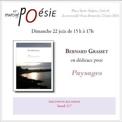 Parution de Paysages (éditions Illador) - Bernard Grasset - Juin 2025 ...
